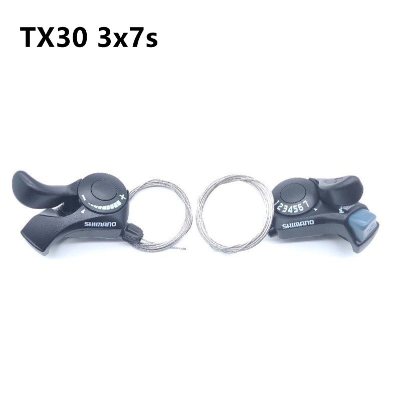 Shimano Shifter TX30-7 Bike Thumb Gear Shifter Bicycle 3x7 Speed Shift ...