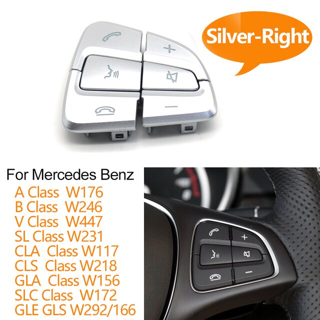 Car Steering Wheel Menu Control Switch Buttons For Mercedes Benz A B ...