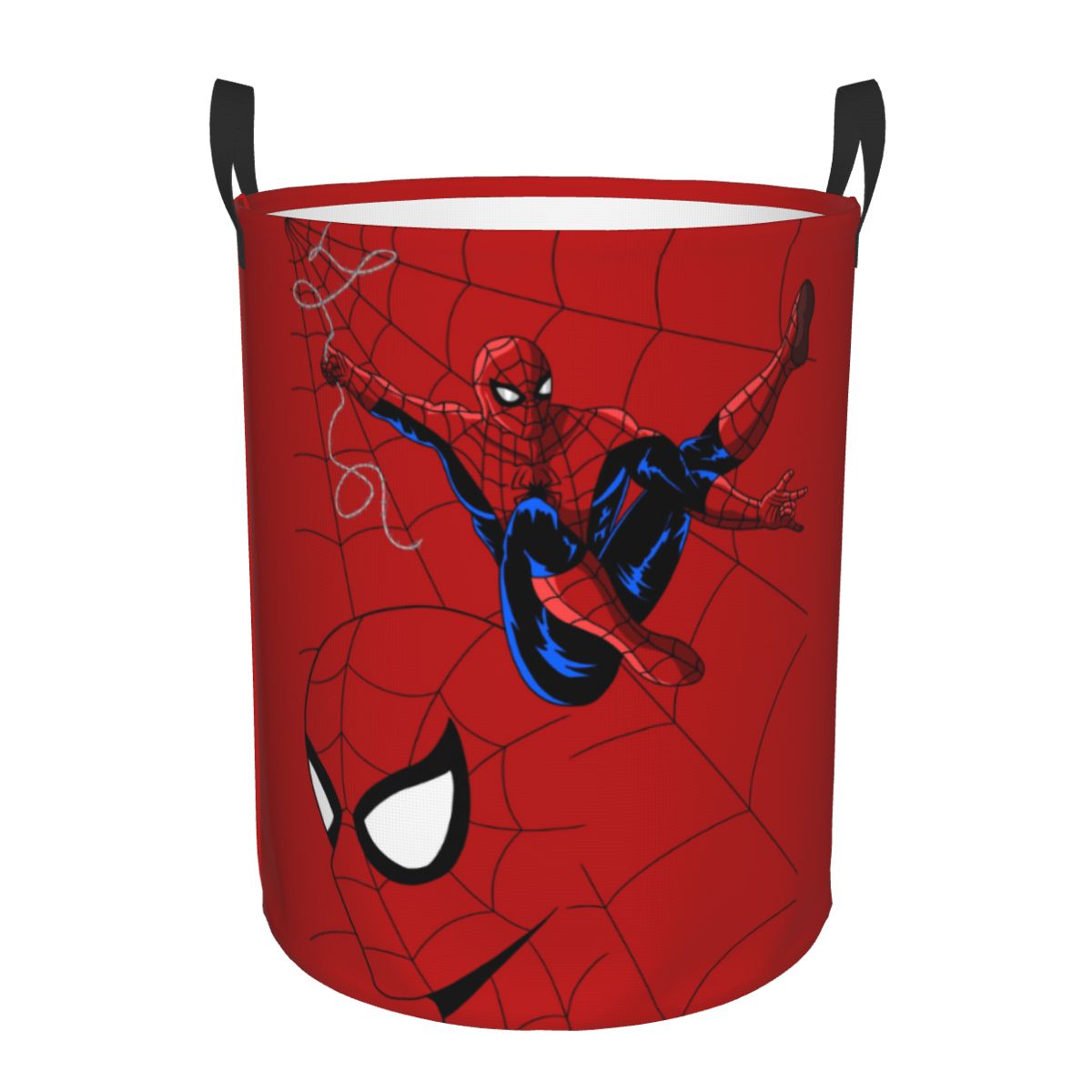 Custom Action Spider Man Comics Laundry Basket Foldable Superhero Movie ...