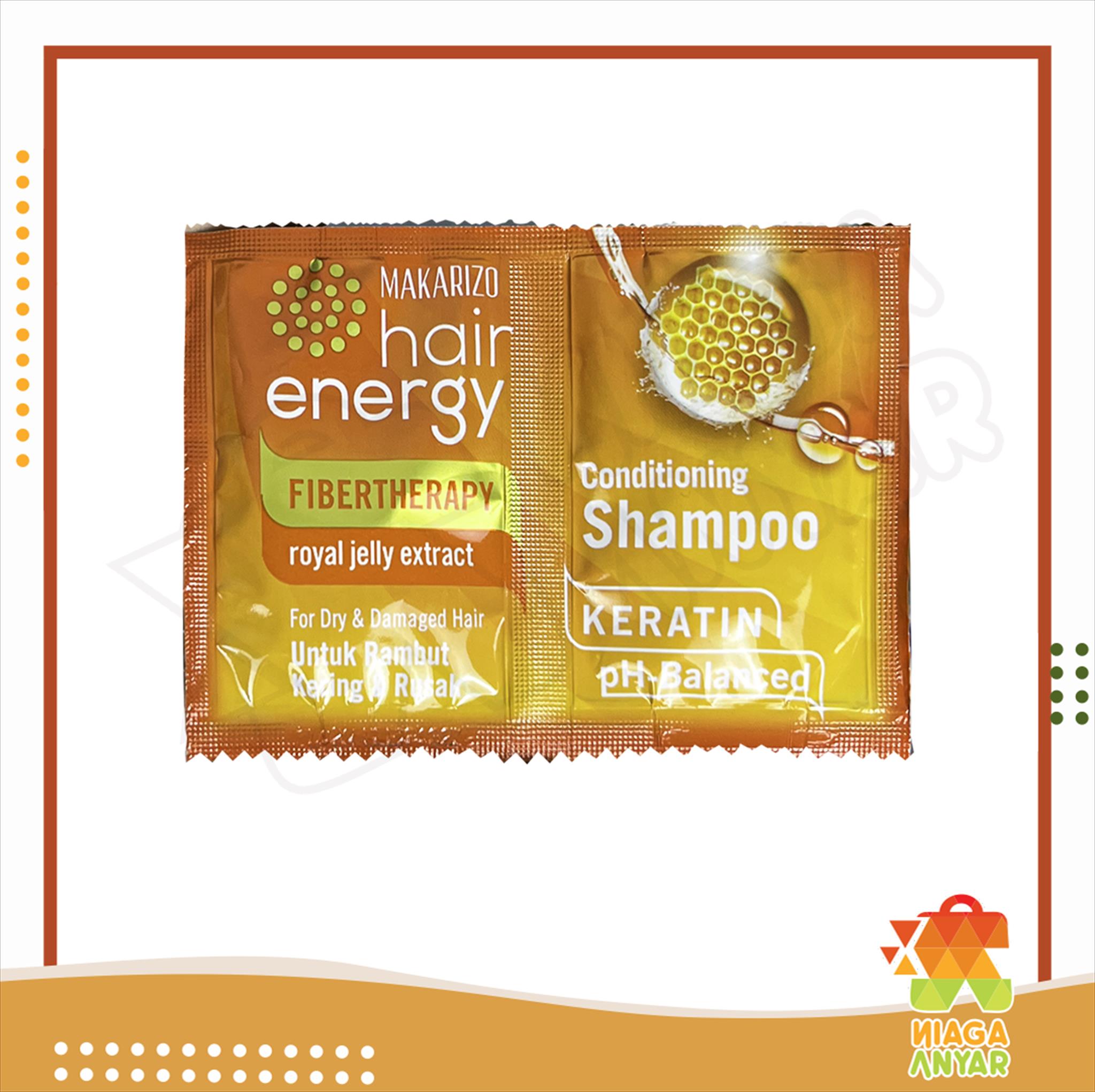 NA Makarizo Shampo Sachet / Hair Energy Fibertherapy Conditioning ...