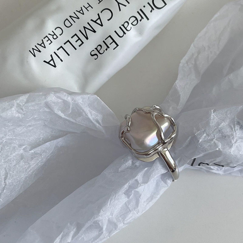 【Hot demand】Moonlight Forest! Irregular Metal Freshwater Pearl Open ...