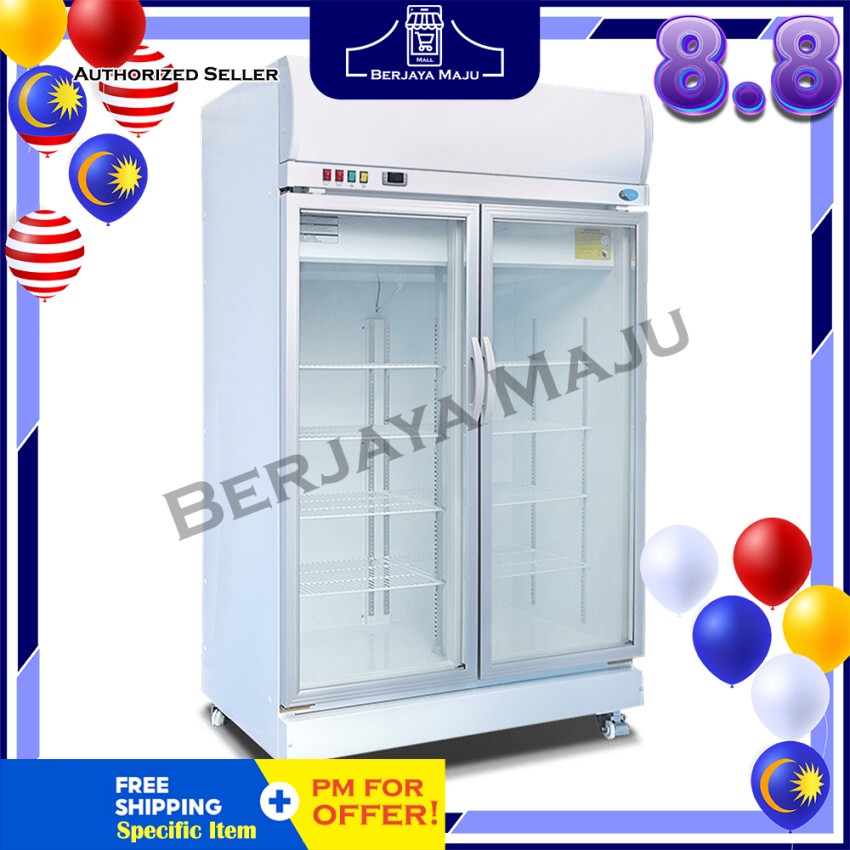 Snow 923L 2 Door Upright Chiller LY1000BBC-H (White) (Heater Glass Door ...