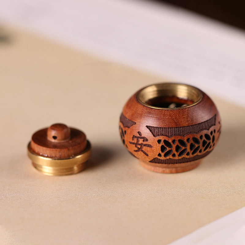 Natural Wood Perfume Bottle Incense Expanding Mini Sandalwood Portable ...
