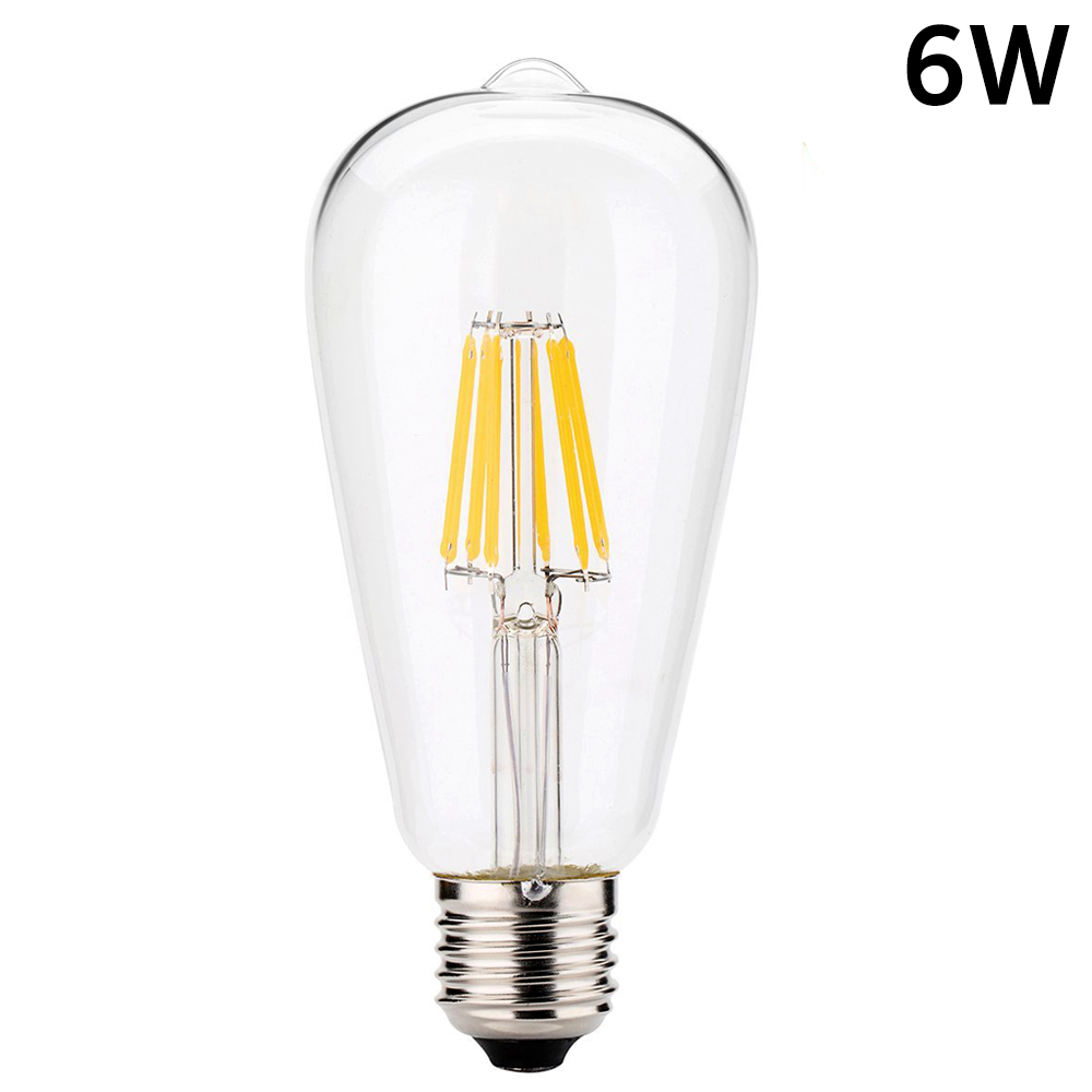 【TopazTrove】Led bulb e27 st64 led lamp edison filament no flicker for ...
