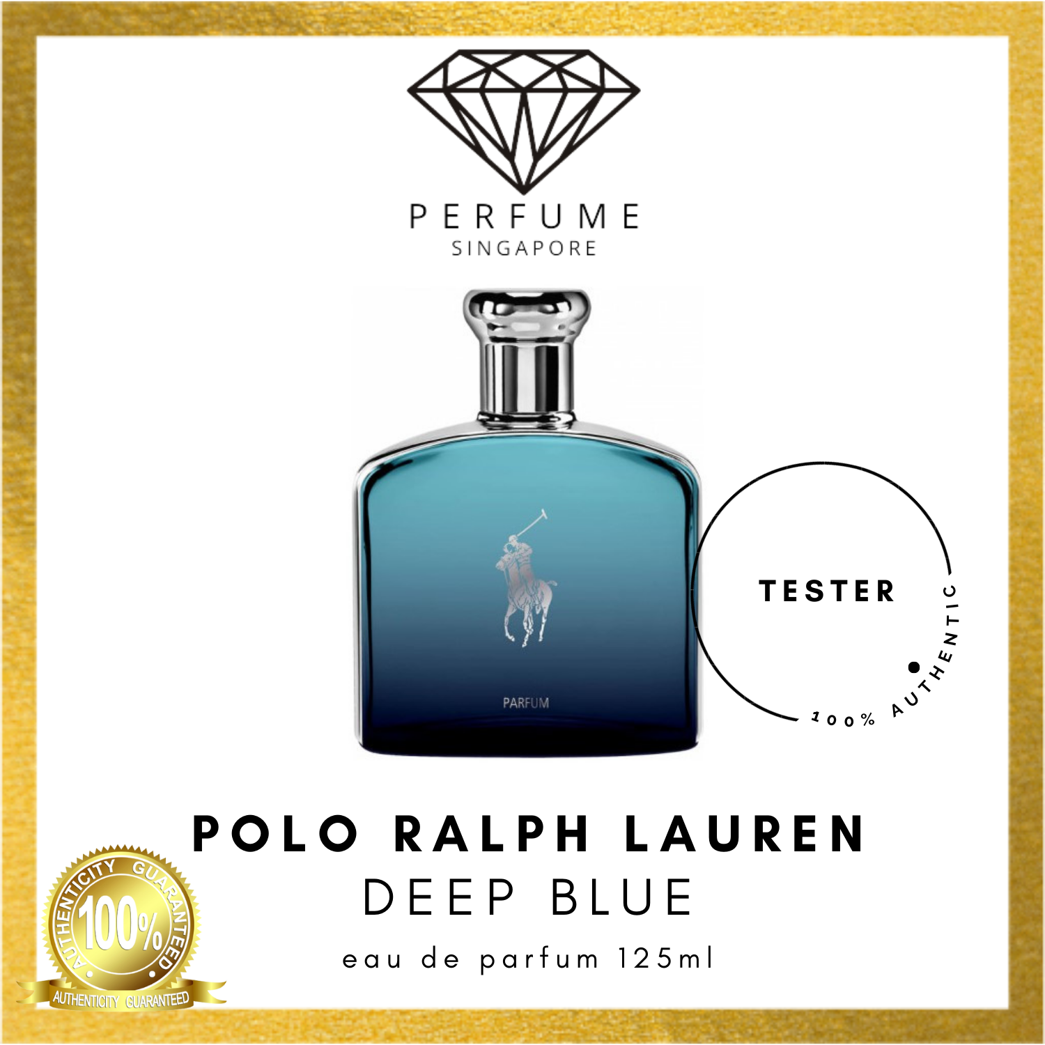 POLO Ralph Lauren - Deep Blue Parfum 125ml - TESTER - 100% Authentic ...