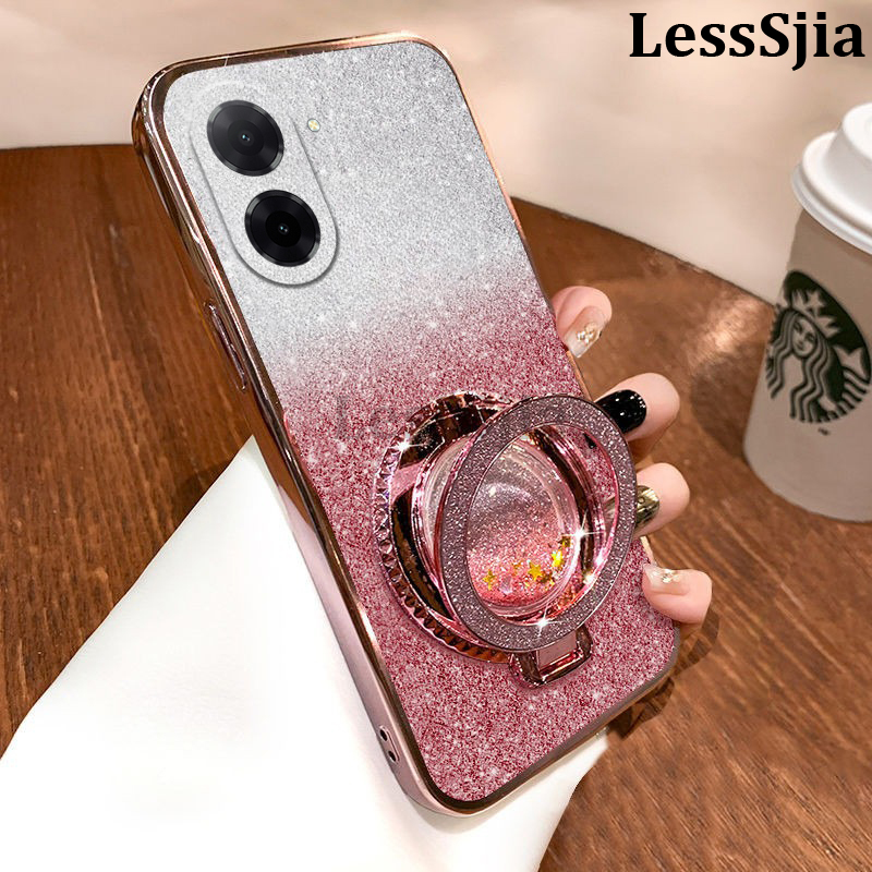 Phone cover Redmi A5 Back case with Liquid Glitter Quicksand hourglass ...
