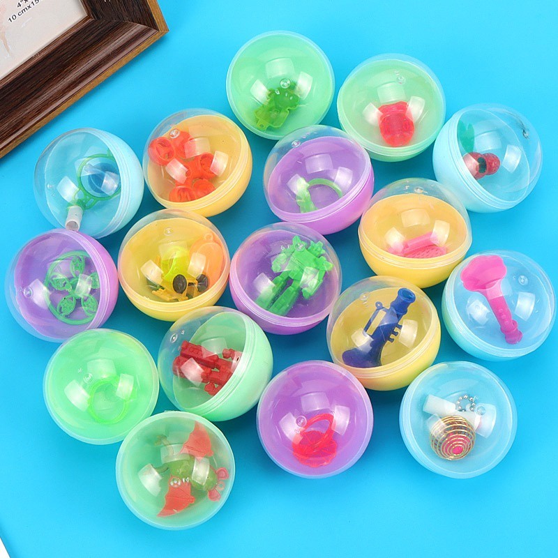 Small Lucky Draw Egg 4.5cm Vending Claw Machine PP Capsule Gacha Ball ...