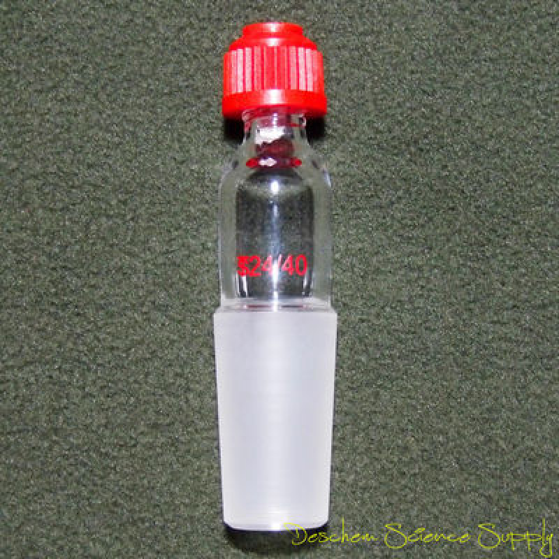 Glass Thermometer Adapter With Thread 24/40 Ground Scock Joint Plastic ...