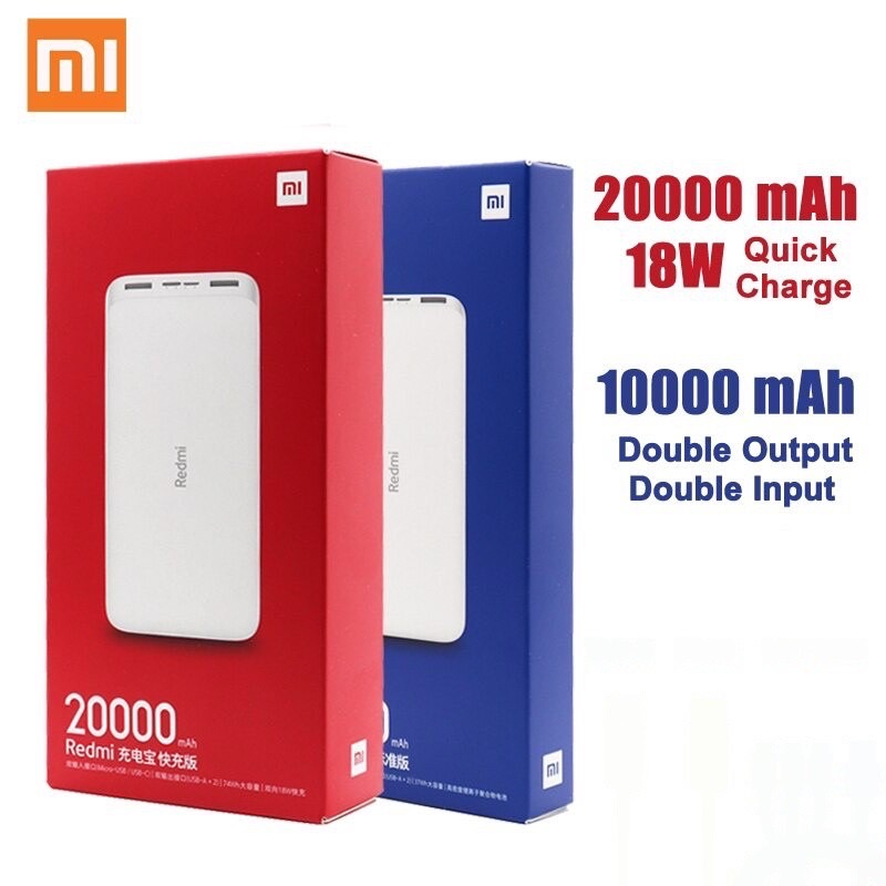 Xiaomi Redmi powerbank [ของแท้100%] 20000mAh 18W Fast Charge แบตเตอรี่ ...