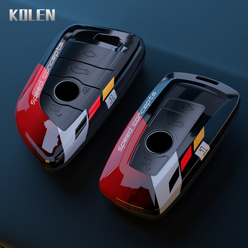 ABS Carbon Fiber Car Key Case Cover Shell For BMW 1 3 5 Series X1 X3 X4 ...