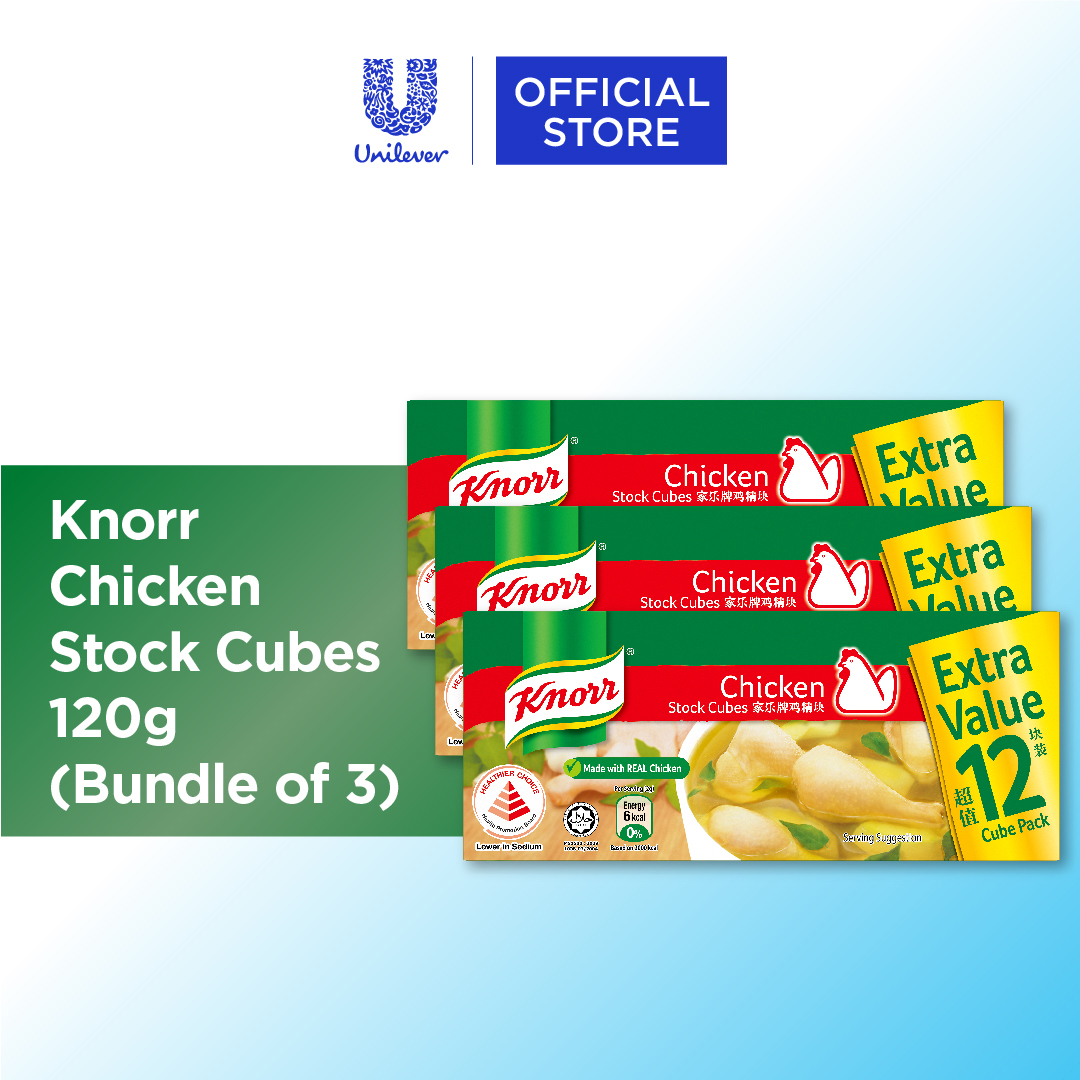 [Bundle of 3] Knorr Chicken Stock Cubes (12s) 120g | Lazada Singapore