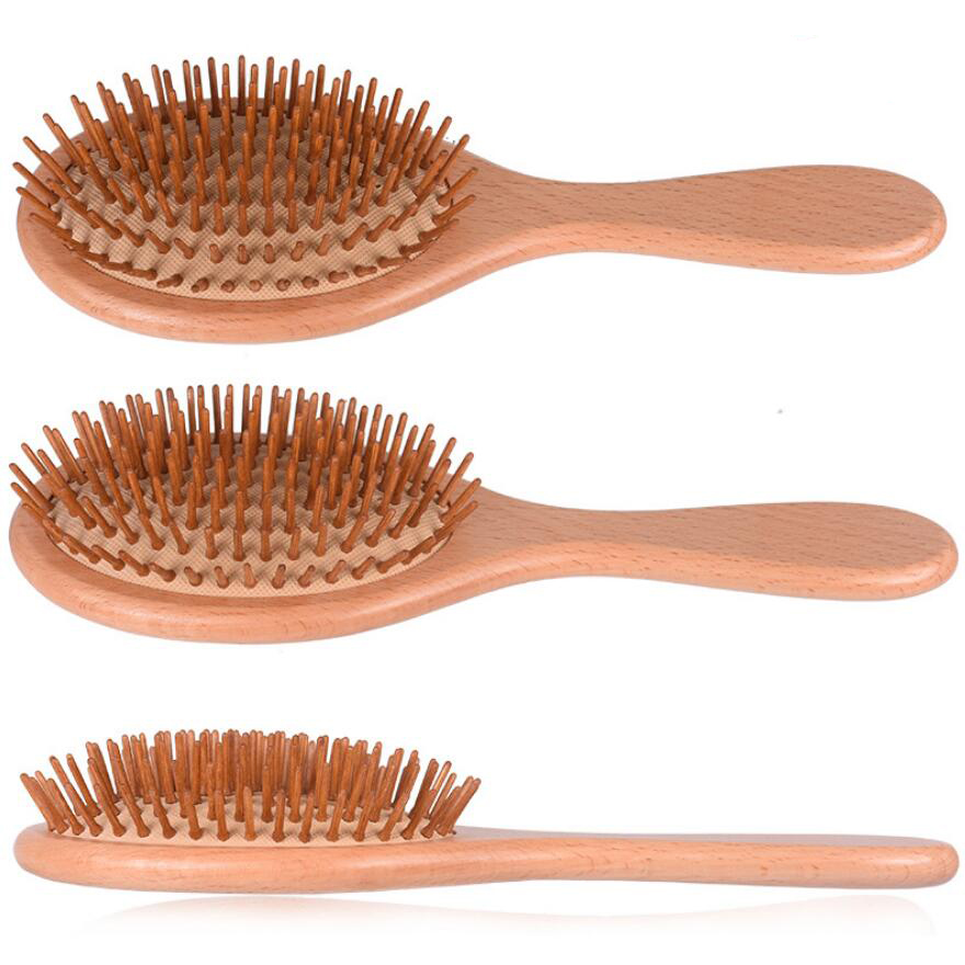 【I was hyLed uL】Bamboo charcoal Sharp teeth Hair Comb Beech Hair Brush ...