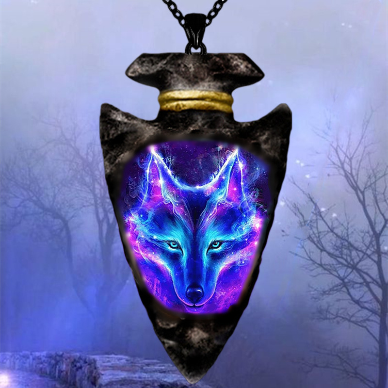 【Clearance Sale】temu New Style Wolf Head Creative Pendant Personalized ...