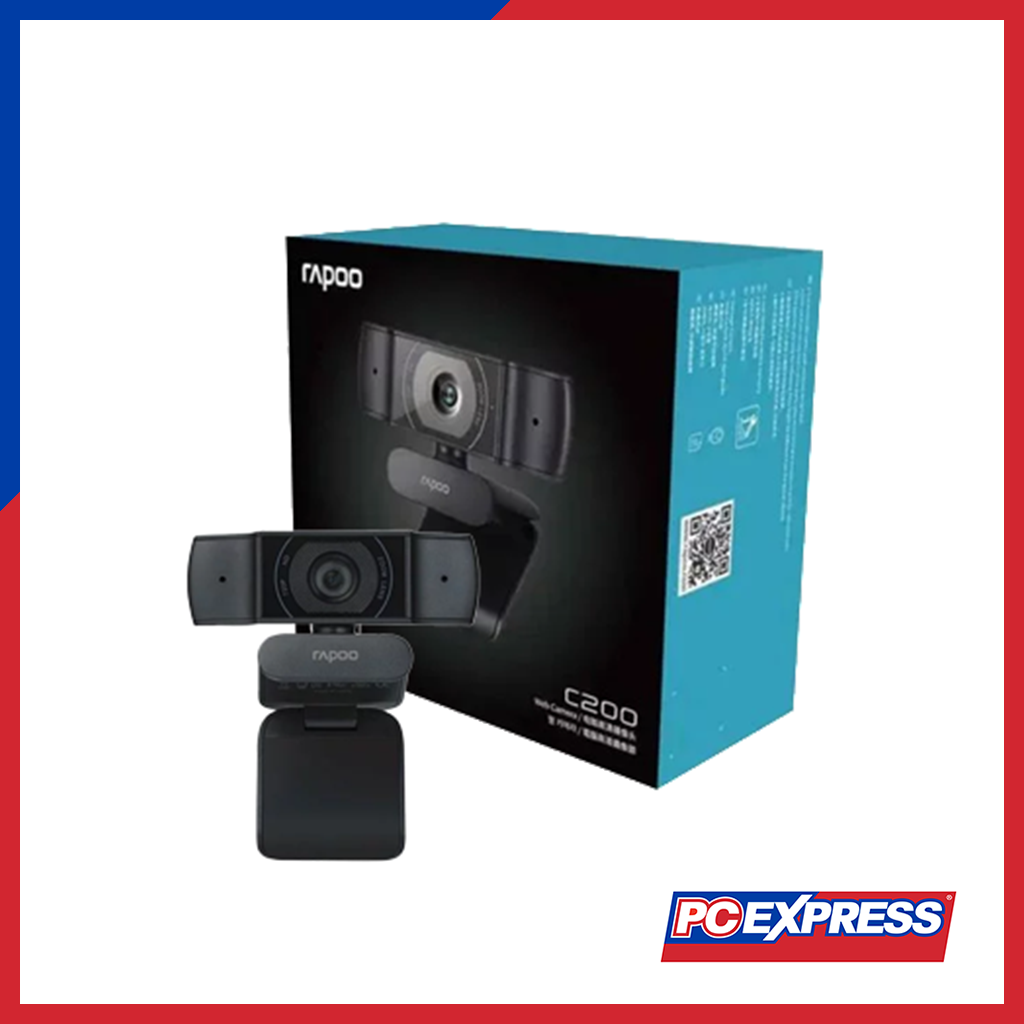 Rapoo C200 HD WebCam | 720P Video Capture Resolution | Lens Type Ultra ...