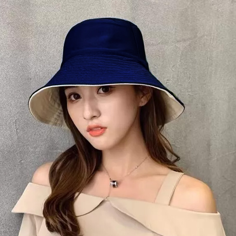 Ditoo New Women's Solid Color Hat Fisherman's Hat Korean Sun Hat ...