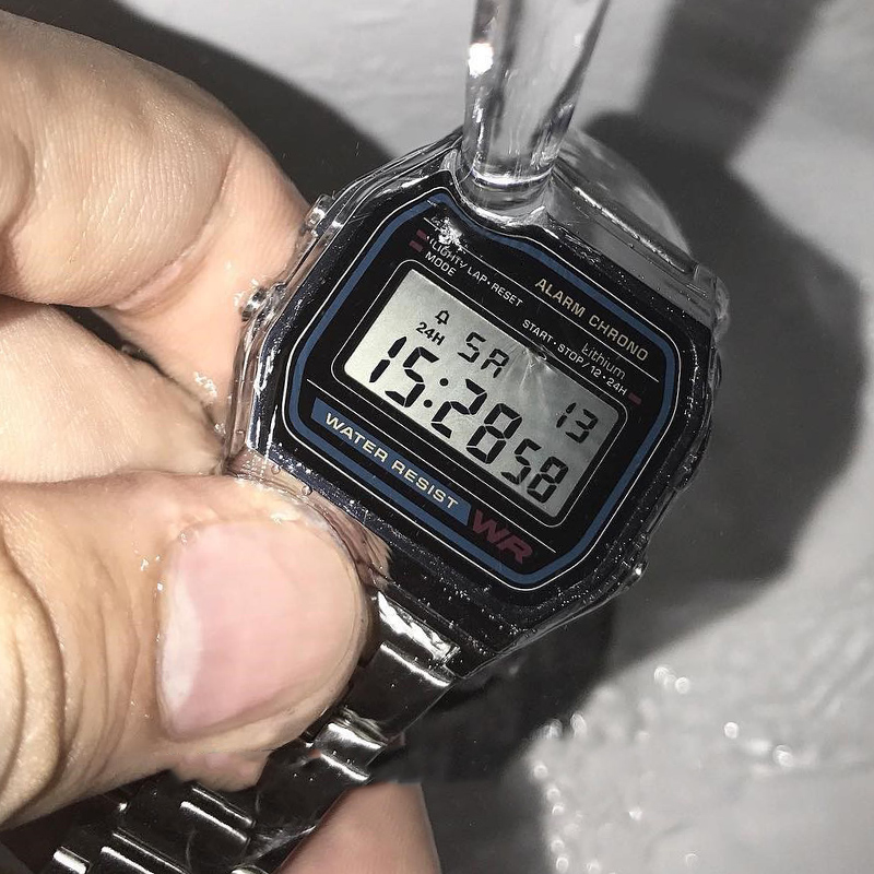 Vintage Digital Men's Watches F91w Luxury Stainless Steel Link Wrist ...
