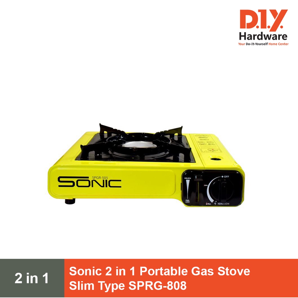 Sonic SPGR-808 2in1 Snless Portable Gas Range (Butane/LPG) | Lazada PH