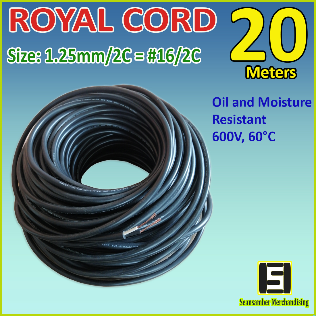 Royal Cord 1.25mm/2C or 16/2C 20 Meters | Lazada PH