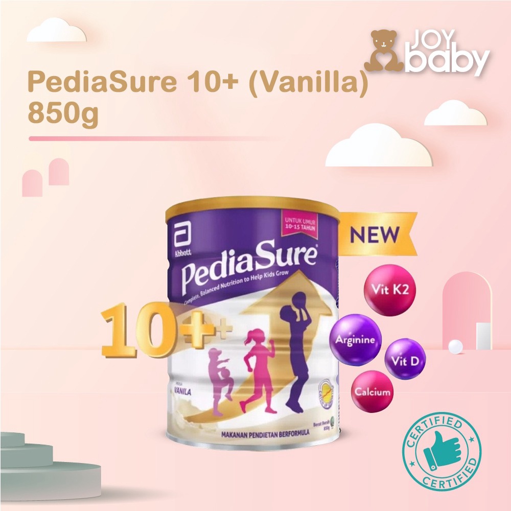 [New Formula] PediaSure 10+ Milk Formula Vanilla/Chocolate (850g ...