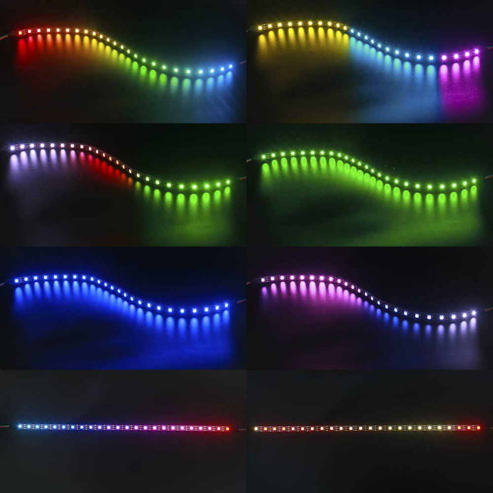Ws2811 Ws2812b Ws2812 Ic Led Strip 30/60 Pixels Dc 5v 12v 5050 Rgb ...