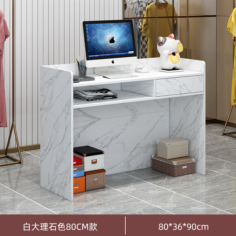 Cashier shop small clothing store front desk reception desk simple ...