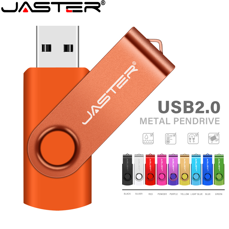 JASTER Black Plastic USB 2.0 Flash Drives 128GB Free Personalized ...