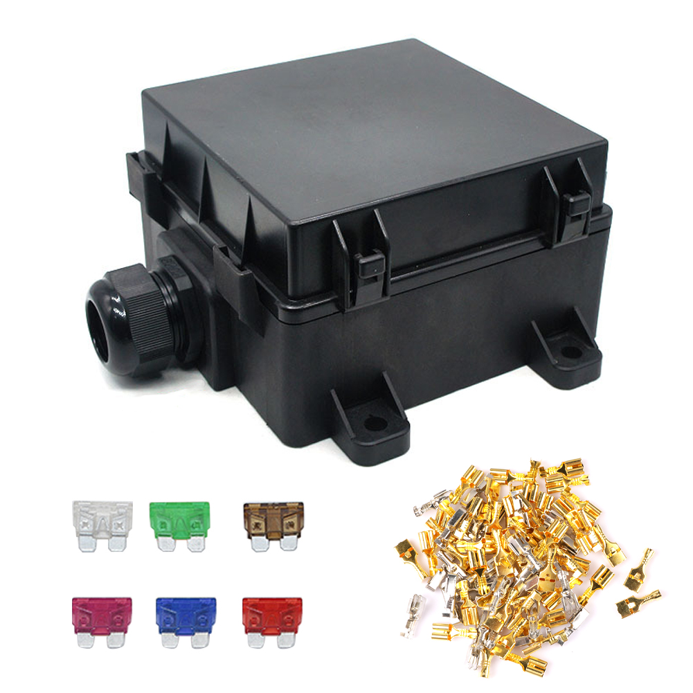 Relay Block 12V 5-Pin Relay Socket Box With Fuse Holder - Automotive ...