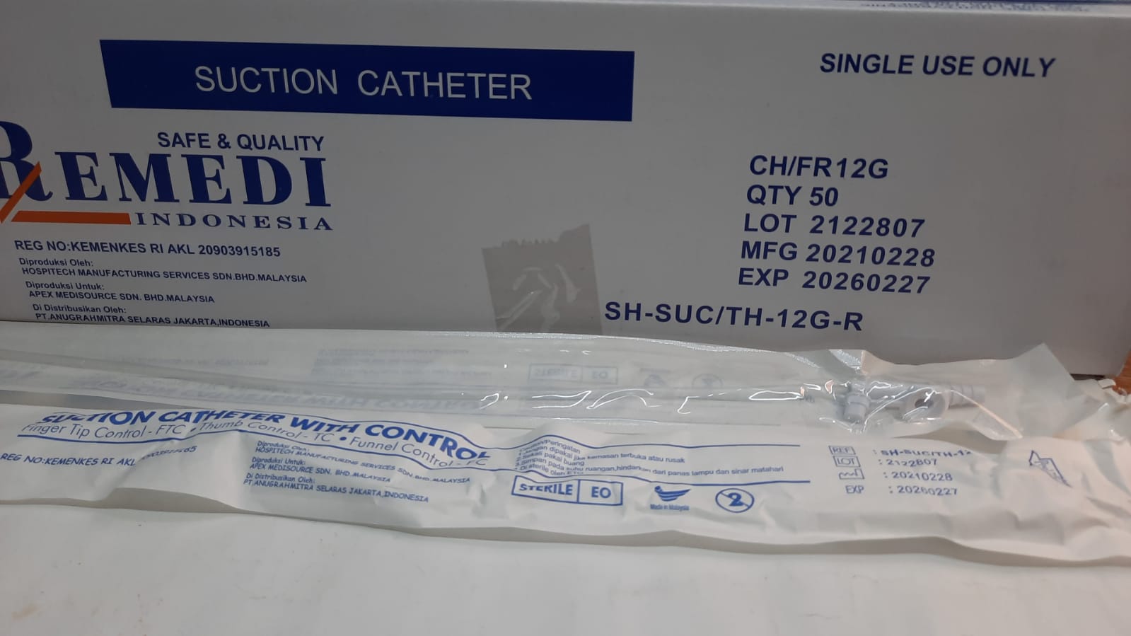 Remedi Suction Catheter No 12 ORIGINAL (1 Box/50 Pcs) | Lazada Indonesia
