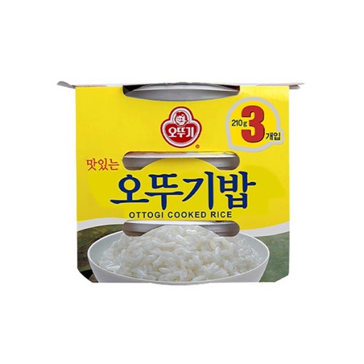 Ottogi Cooked Rice 210g 3packs 오뚜기 밥 3입 | Korean Instant Rice ...