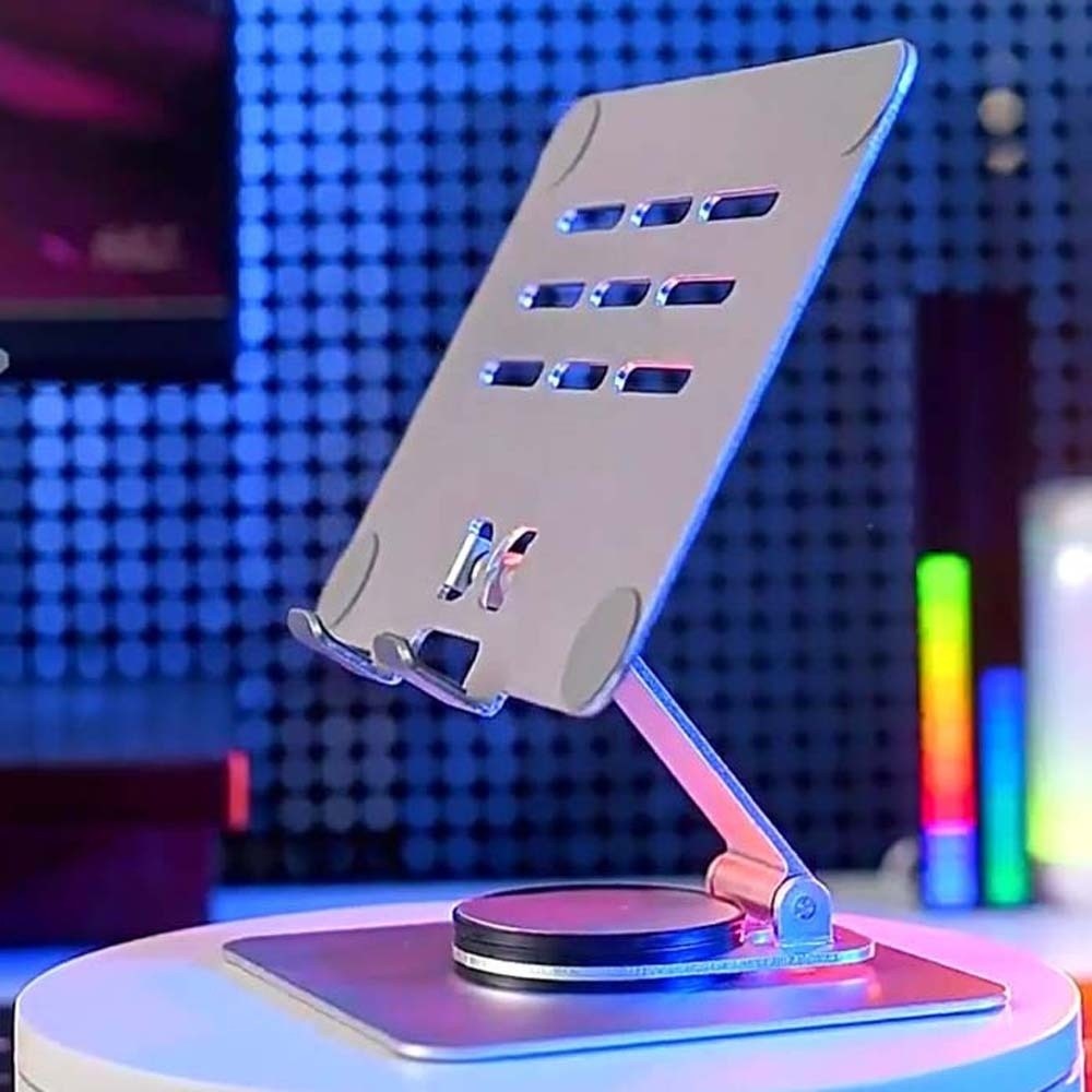 Sturdy Base 360 Degree Rotatable Tablet Stand Silicone Carbon Steel ...