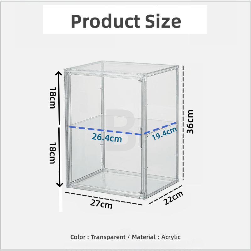 【PLAYFUL】Air Column Transparent Storage Box Acrylic Display Box Handbag ...