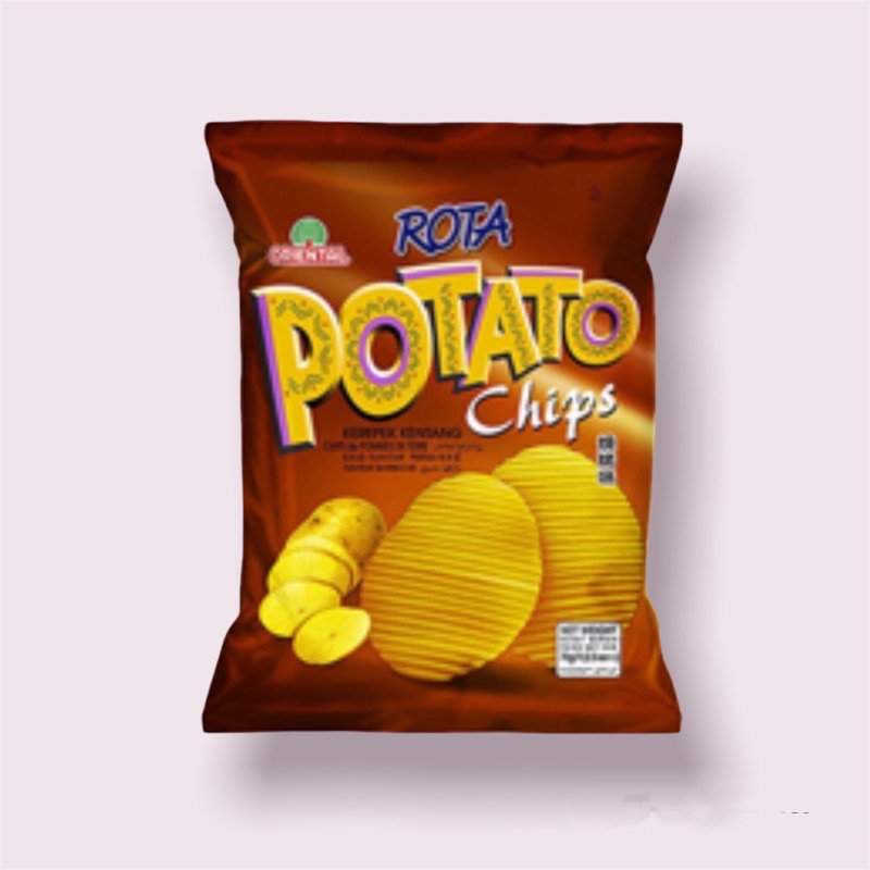 Rota Potato Chips - Original /Hot & Spicy / BBQ / Tomato 16g X 30 Pkts ...