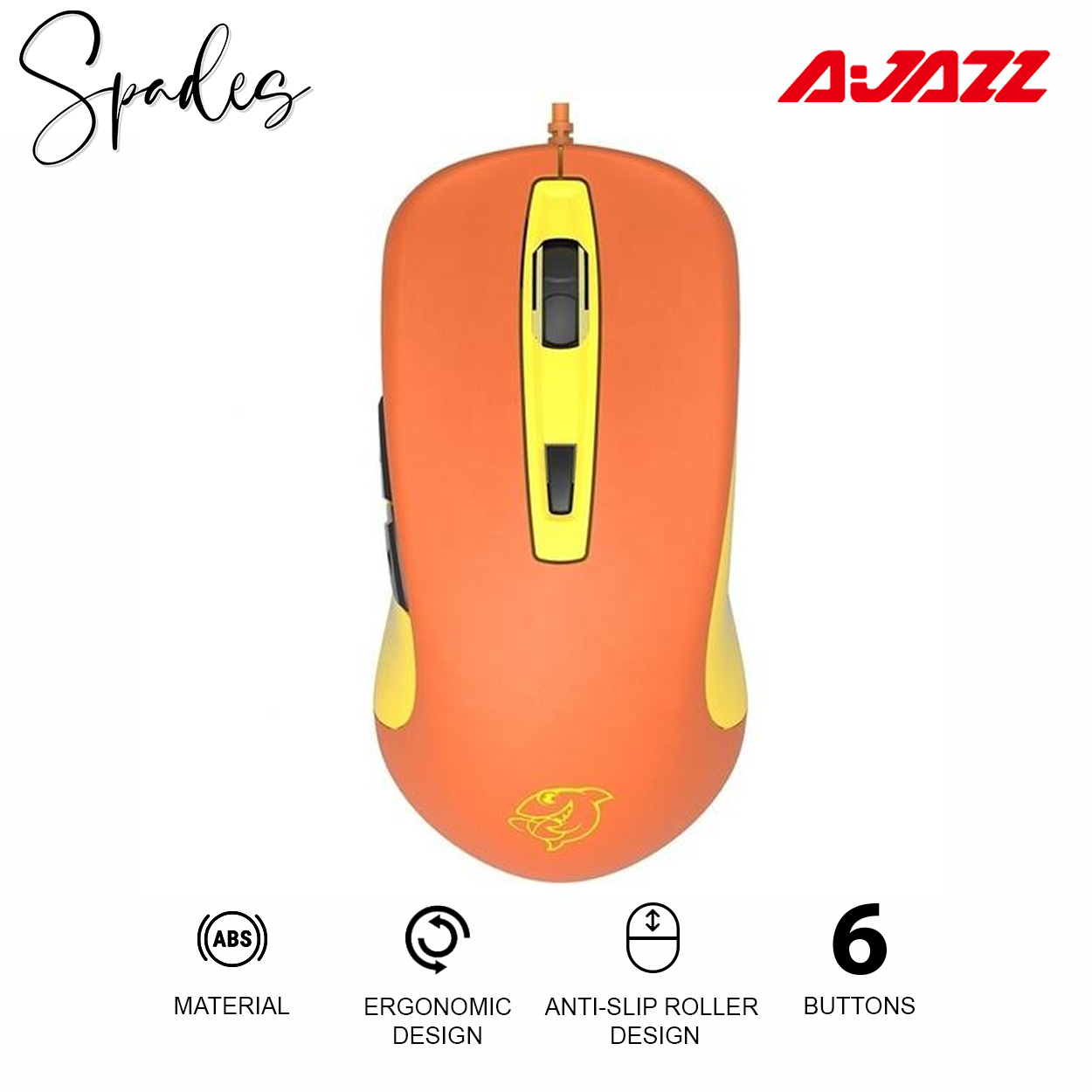 Ajazz DMG110 5000 DPI Gaming RGB Illuminated 6 Programmable Button ...