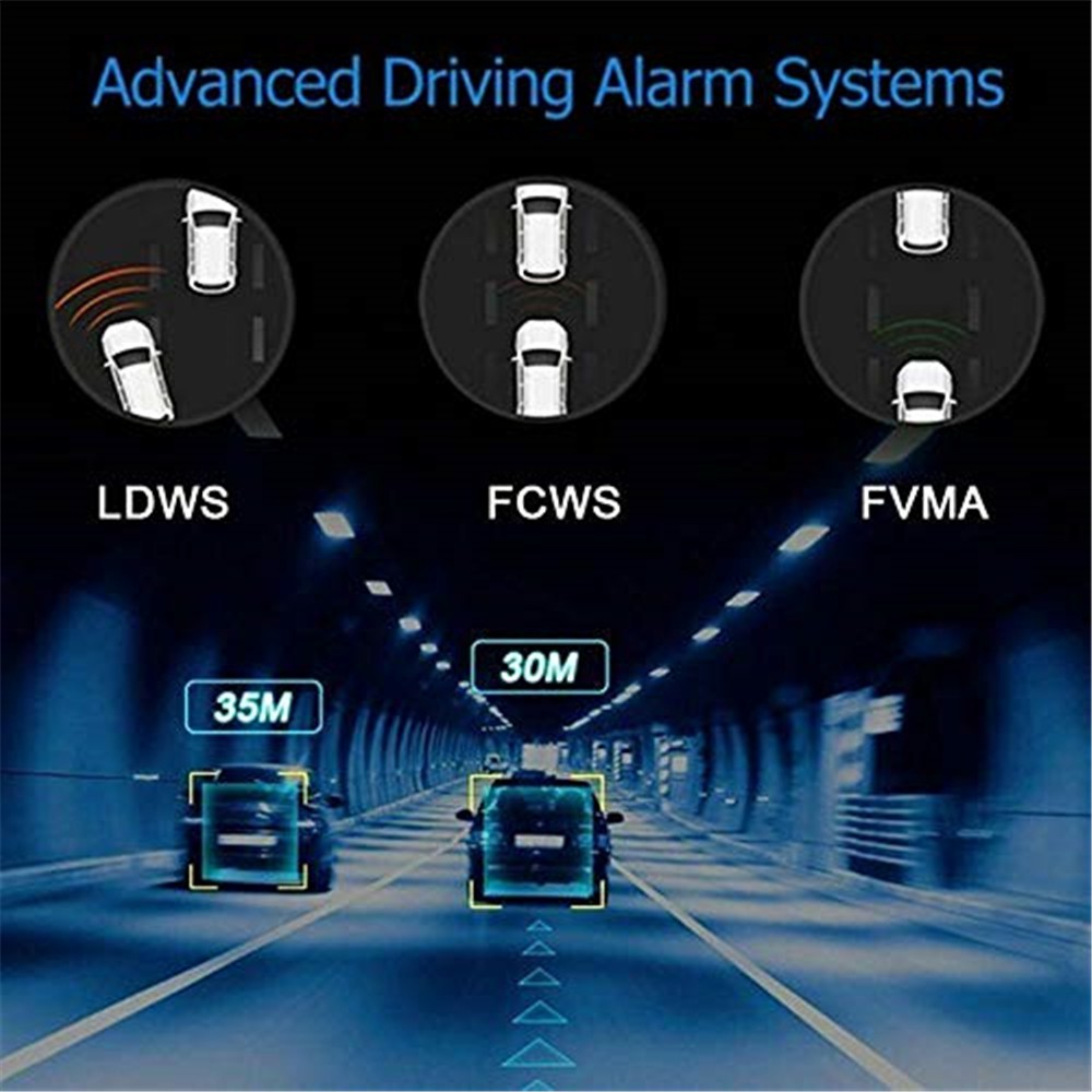 Camera Video Recorder WiFi GPS ADAS G-sensor Dash Cam USB1080P FHD Car ...