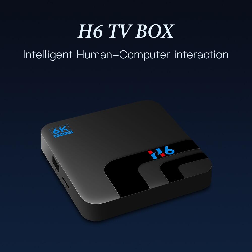 H6 Android TV Box Android 10 4GB 64GB 32GB 6K วิดีโอ 3D H.265 Media ...