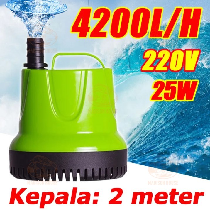 Pompa Air Motor Tembaga Murni Daya Tinggi 25W/50W/80W/100W Pompa ...