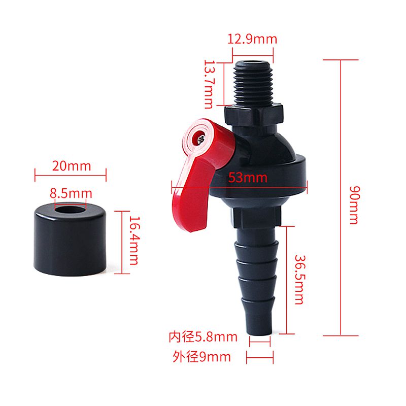 1~5pcs 20mm * 1/4" Upvc Sampling Valve Pagoda Hose Quick Connect Valve ...