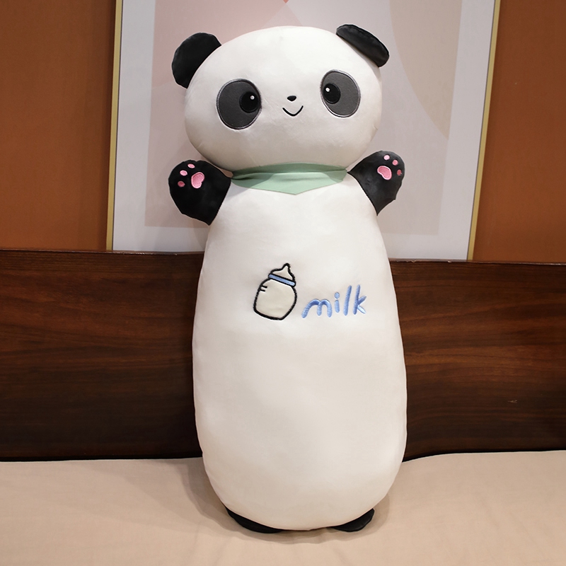 JOJO CASTLE 120CM Cute Giant Long Panda Bear Plush Lie Prone Posture ...