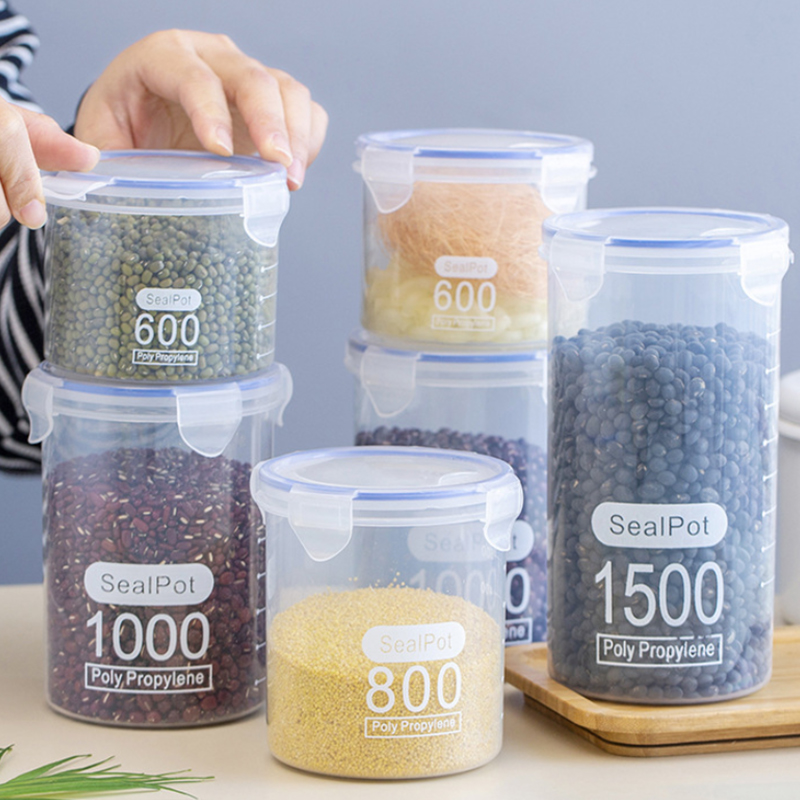 Sealed Cans Whole Grains Kitchen Storage Food Grade Transparent Plastic ...