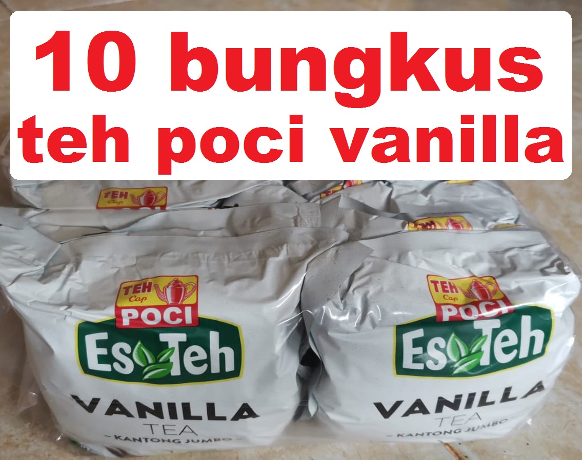 tjs- (10 bngks) teh poci vanilla jumbo 100gr PACK isi 10 teh poci celup ...