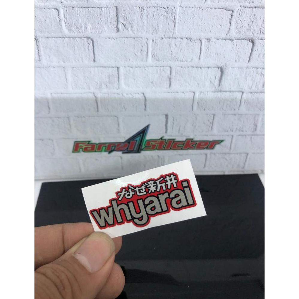 Stiker Helm Sticker Helmet Why Arai | Lazada Indonesia
