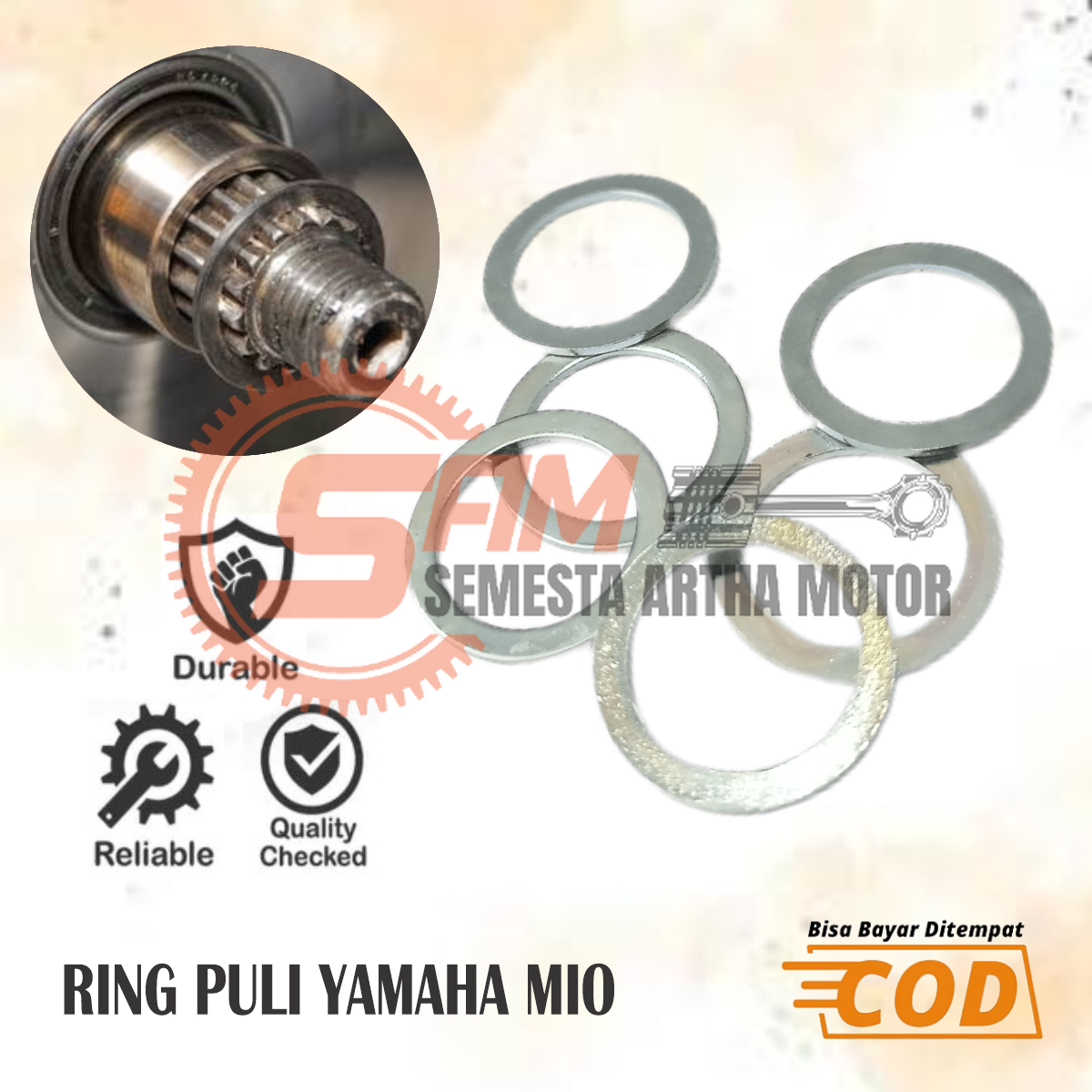 Ring Puli Pully Rumah Roller Mio Sporty Beat Vario Nmax Lexi Motor ...