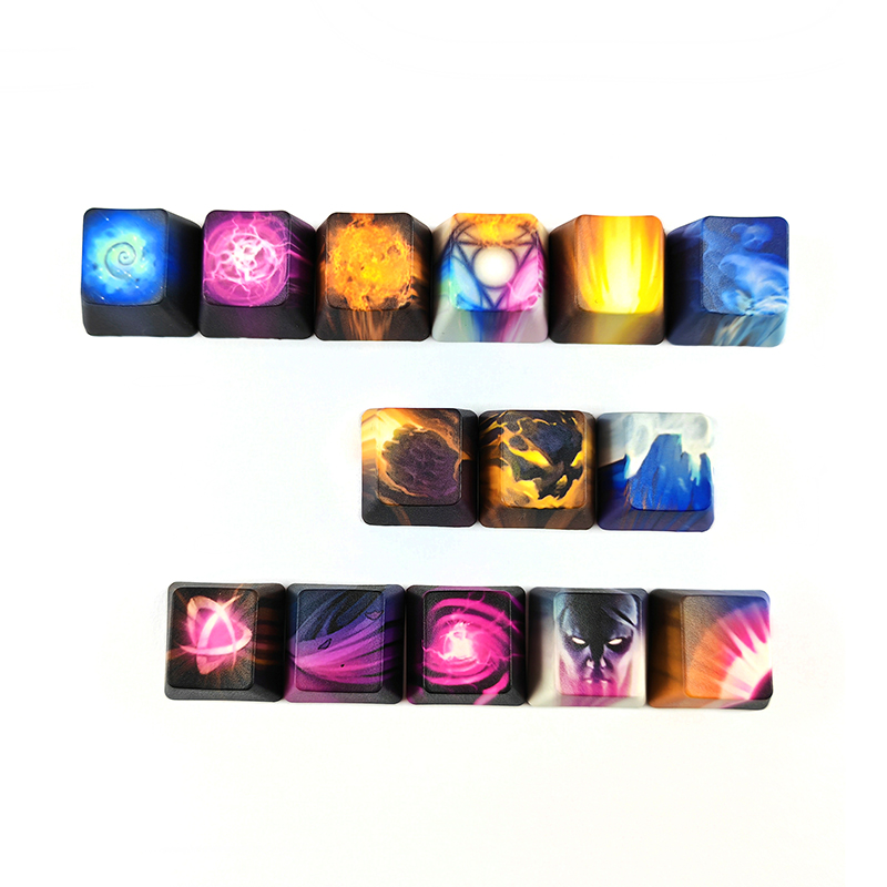 【NEW】 1 set PBT 5 sides dye subbed key caps for mechanical keyboard ...