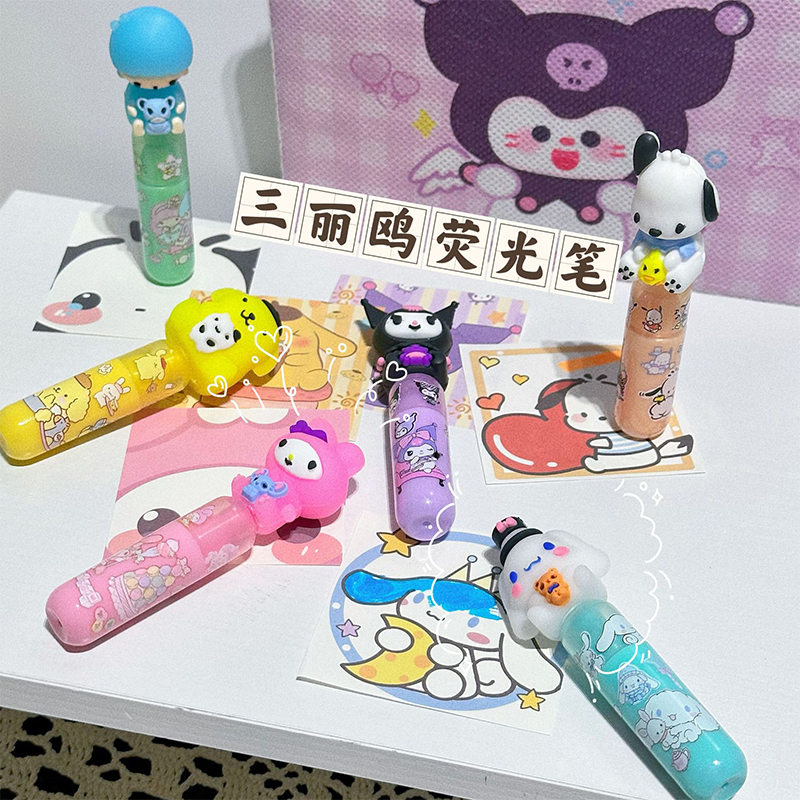 Sanrio Cute Cartoon Mini Highlighter Creative Multi Color Marker For ...
