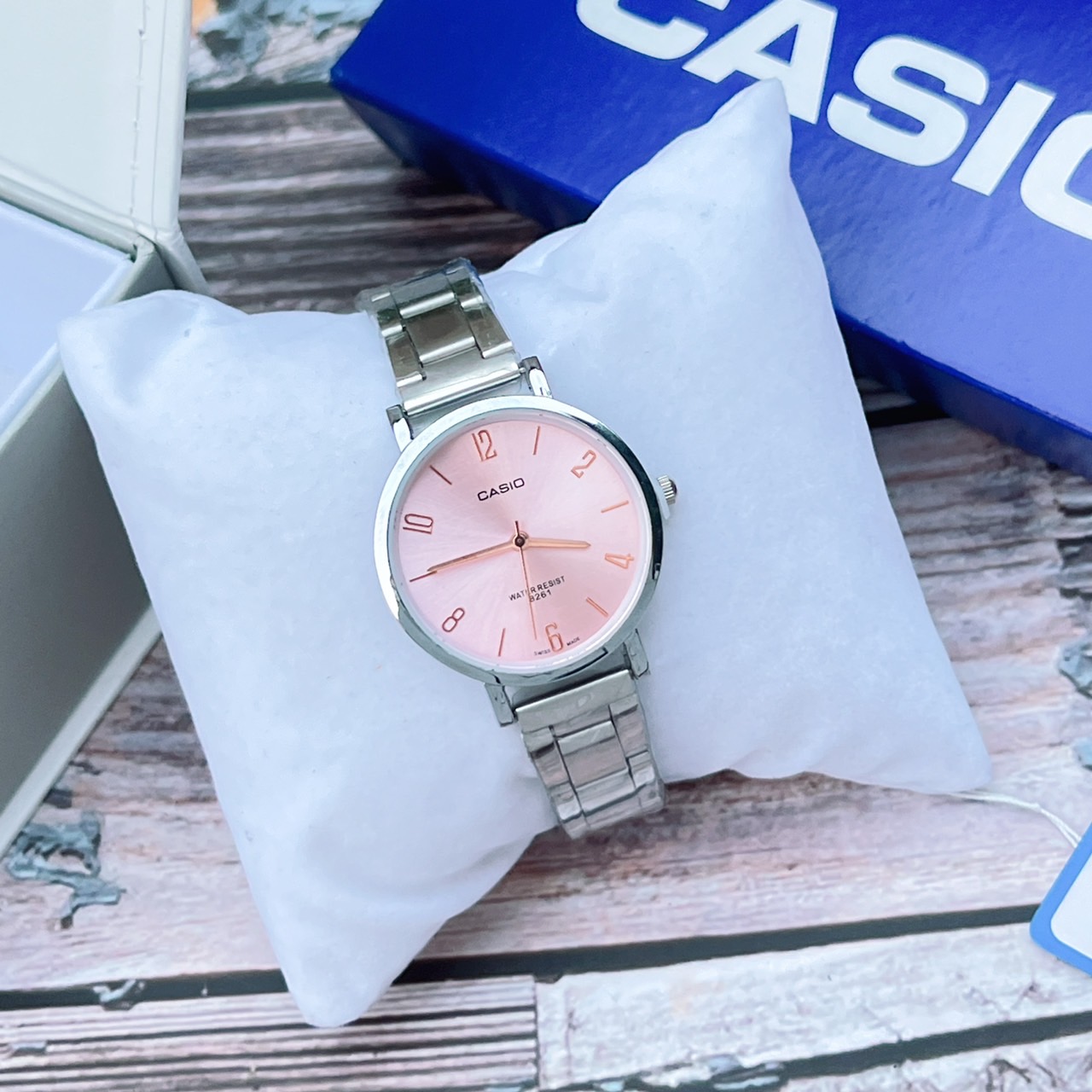 Watchtime นาฬิกาข้อมือแฟชั่นหญิง คาสิโอ หน้าปัดขนาด 32 มม. ระบบควอทช์ ...