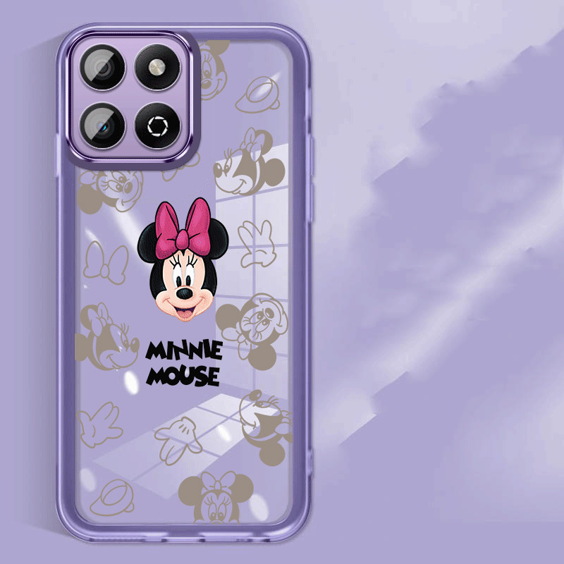 Xiaomi 14T Pro 14tPro Minnie Cartoon Mouse Case Shockproof Plated Camera Frame Cover with Camera ...