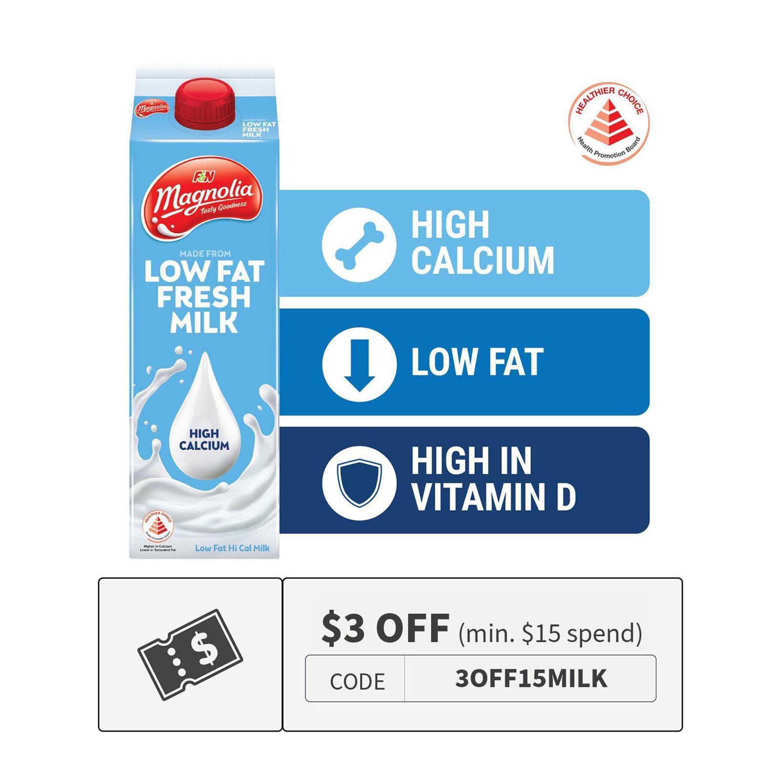 Magnolia Low Fat Hi Cal Fresh Milk 946ML | Lazada Singapore