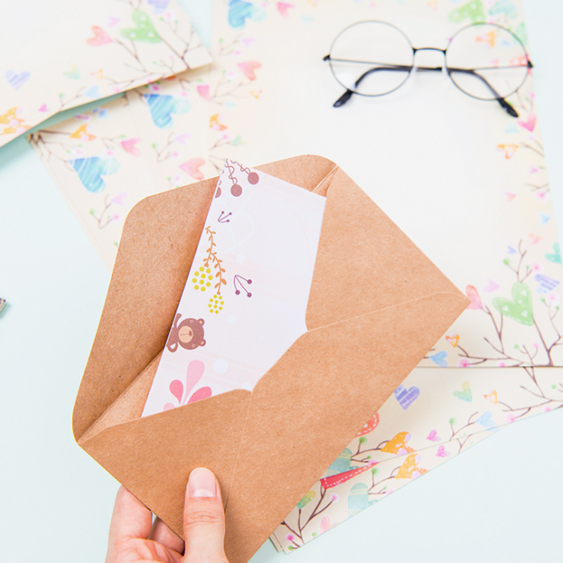 【Exclusive Offer】Romantic And Beautiful Flower Letter Paper A4 Retro ...