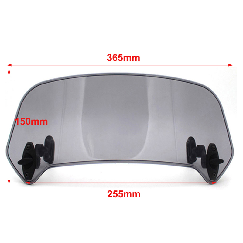 【Pre-order】 Motorcycle Windshield Extension Adjustable Spoiler Clamp-On ...