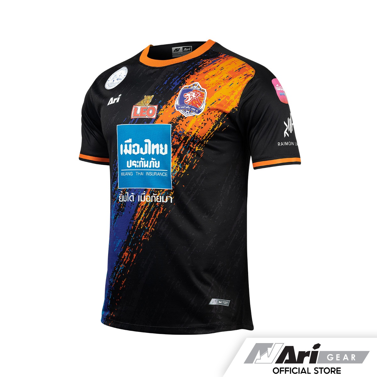 ARI PORT FC 2021/22 THIRD PLAYER JERSEY - BLACK/ORANGE/BLUE เสื้อฟุตบอล ...